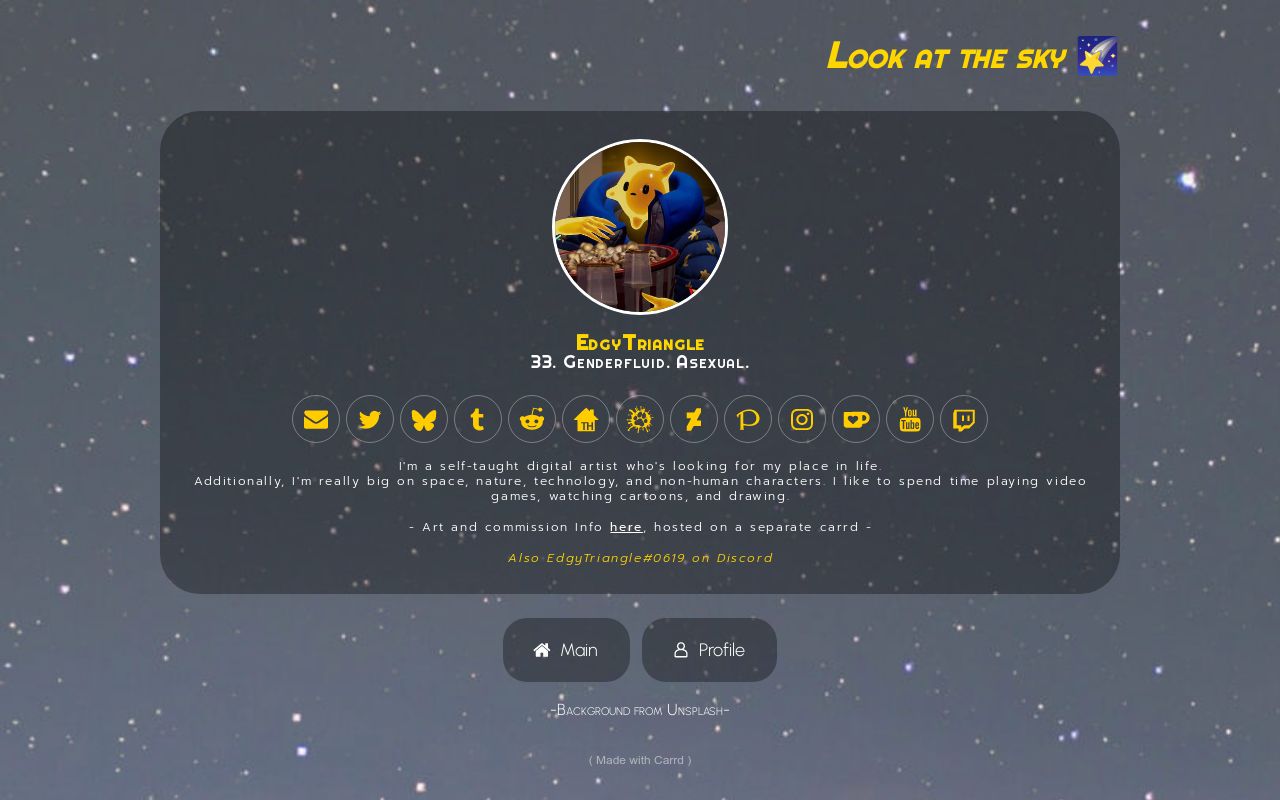 Carrd - EdgyTriangle